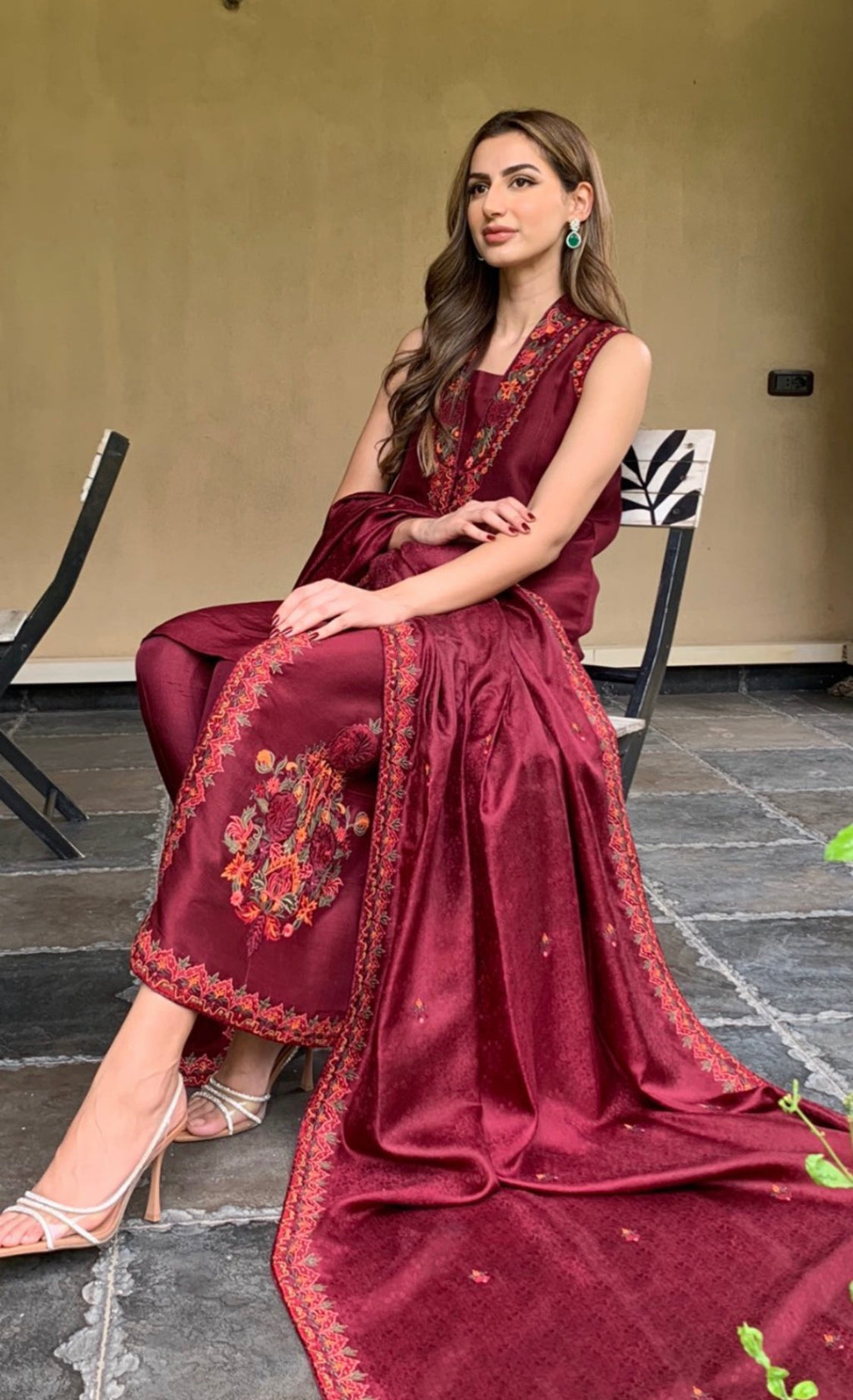 Ruby Red Riffat sana – Gurnazz Couture